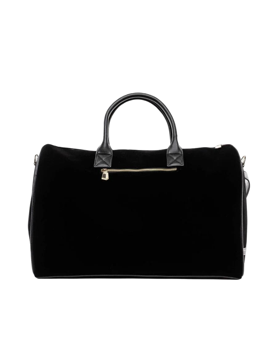 TOTE & CARRY: BLACK VELVET DUFFEL – 85 86 eightyfiveightysix