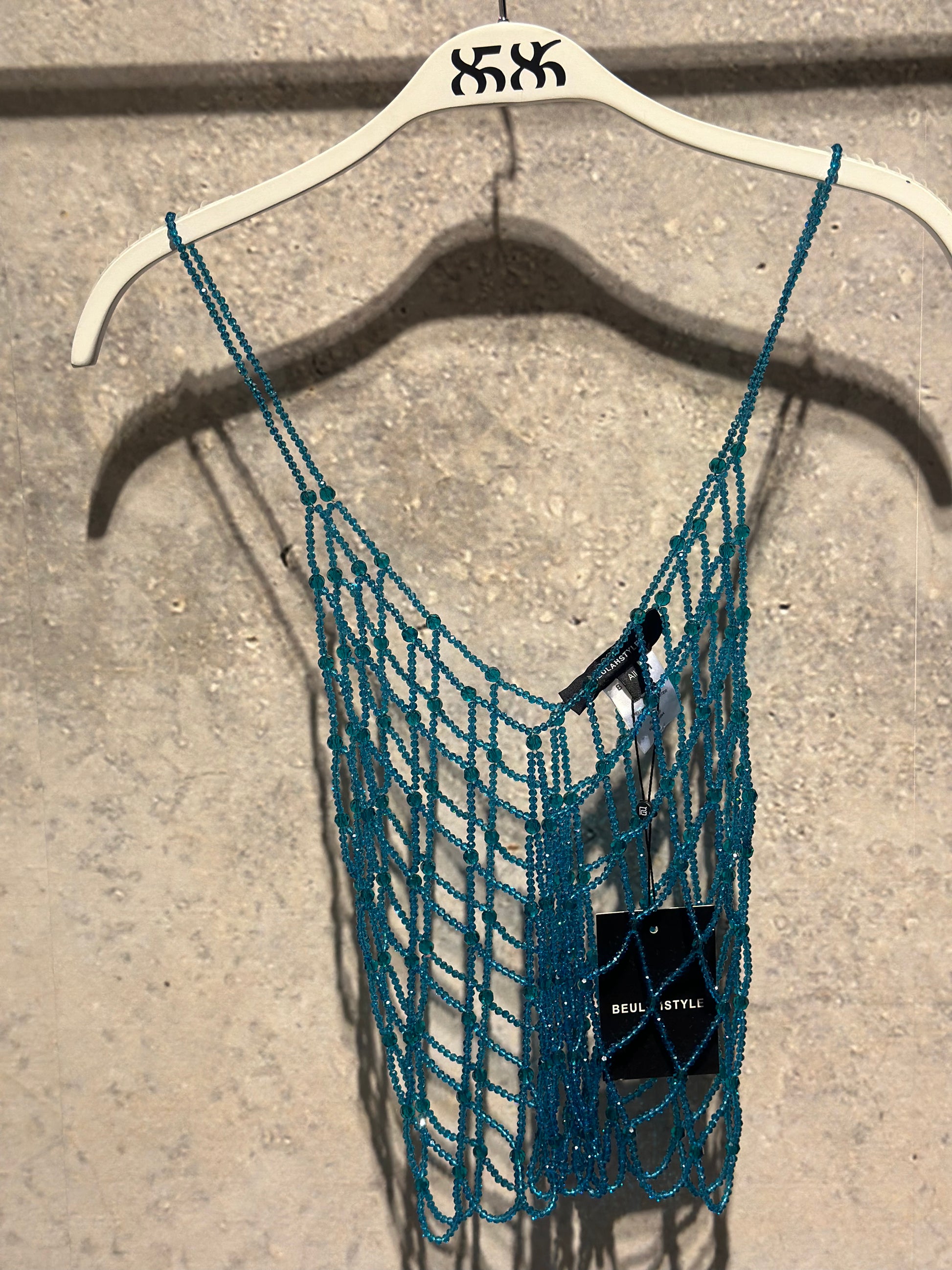 BOHO: JEWELED CRYSTAL TANK – 85 86 eightyfiveightysix