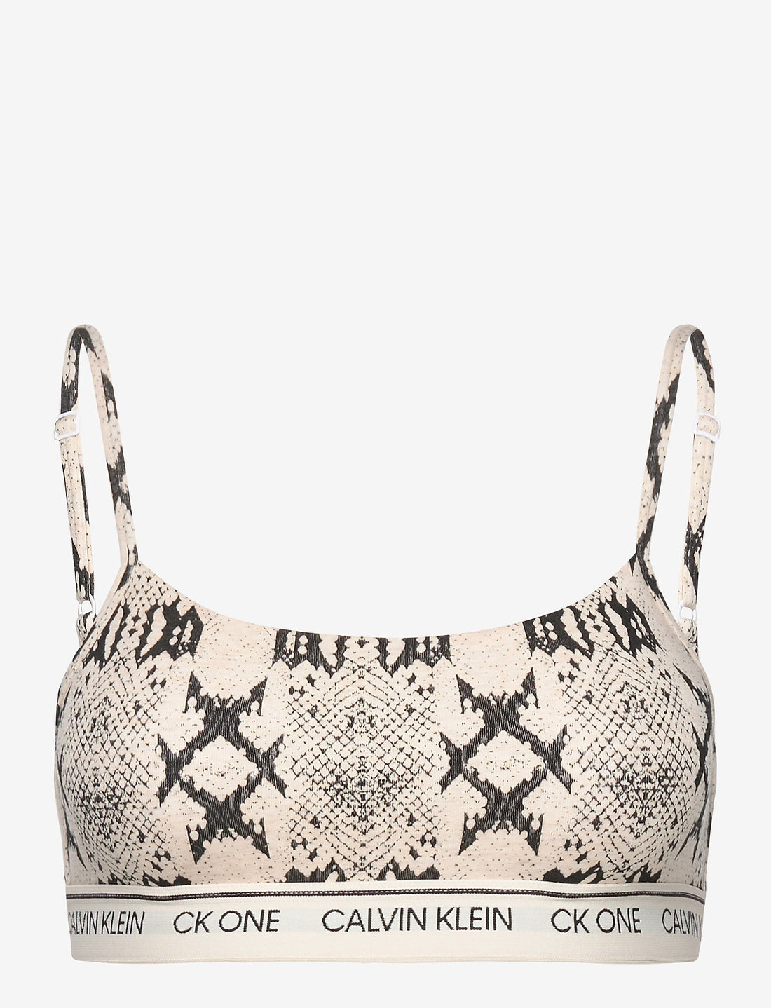 CALVIN KLEIN UNDERWEAR: CK ONE UNLINED BRALETTE SNAKE PRINT – 85 86 ...